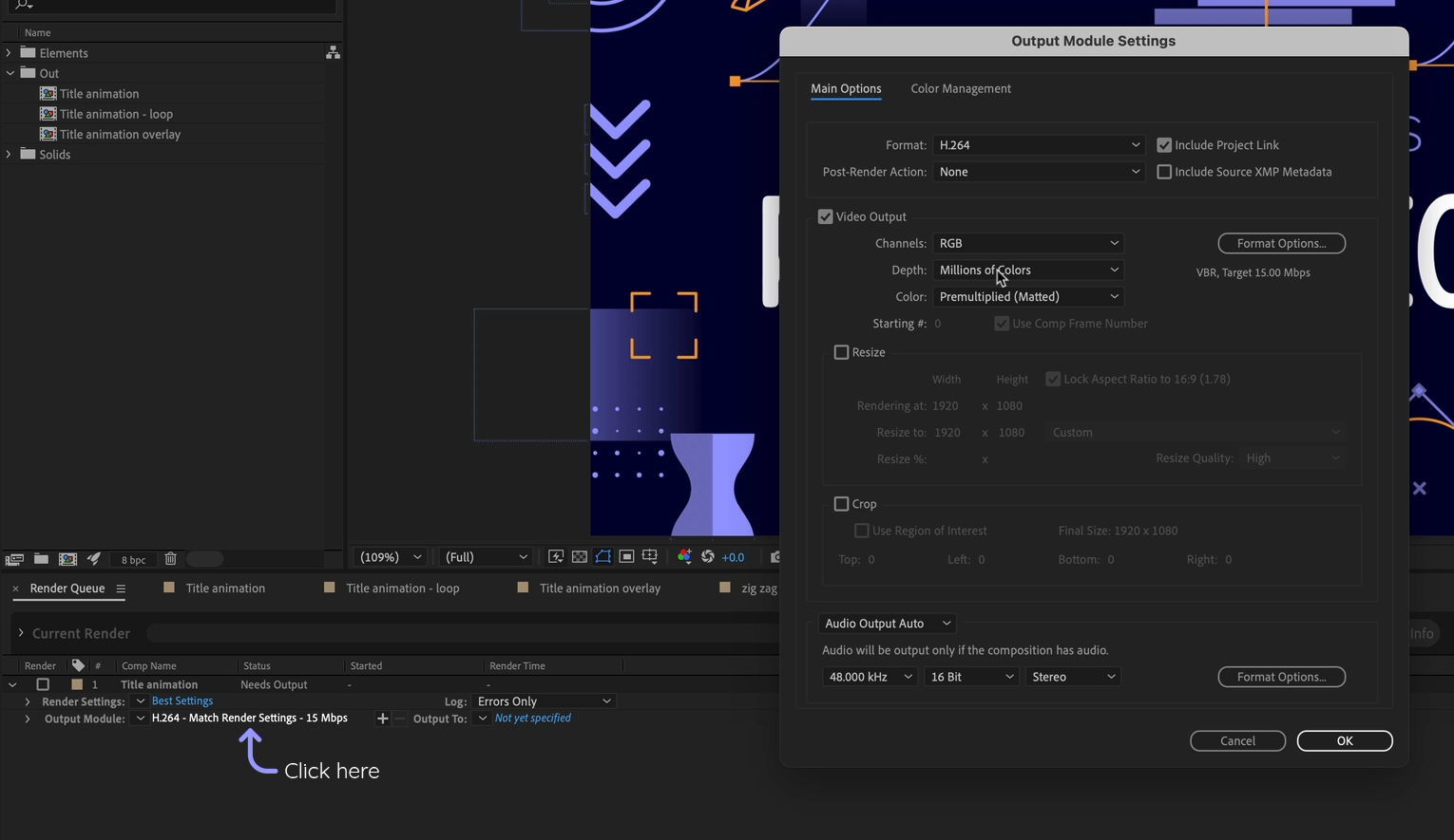 AE Fundamentals: Render